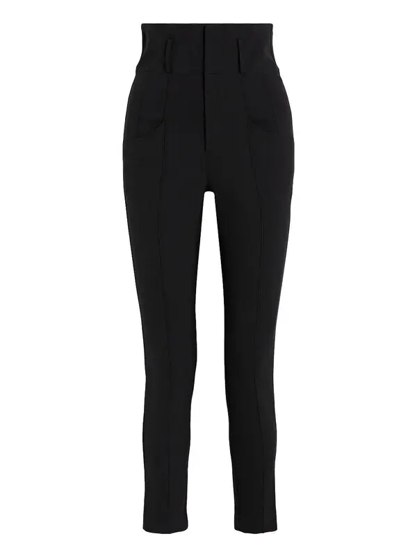 Isabel Marant Nadema Twill Slim-leg Pants - Black