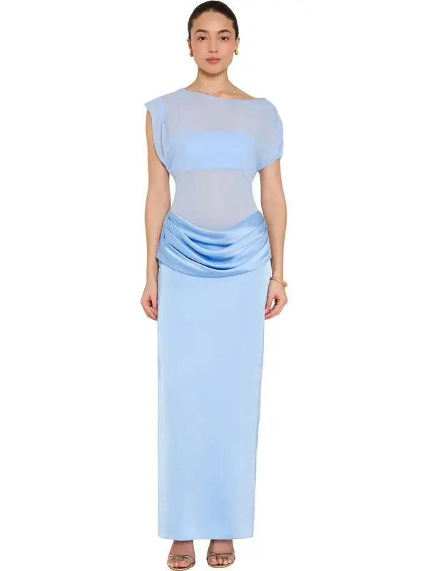 Amanda Uprichard Olandria Maxi Dress - Baby Blue