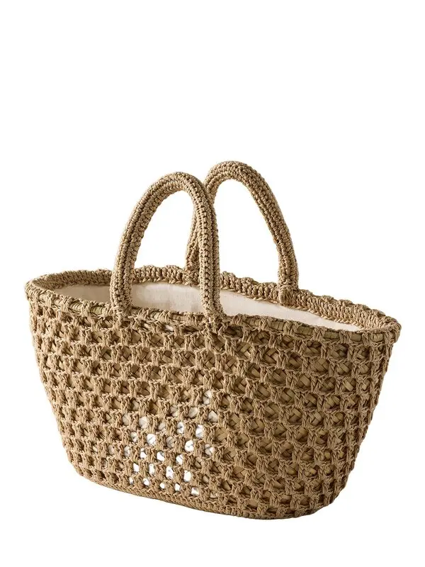 HAVEN WELL WITHIN Woven Tote Bag - Natural