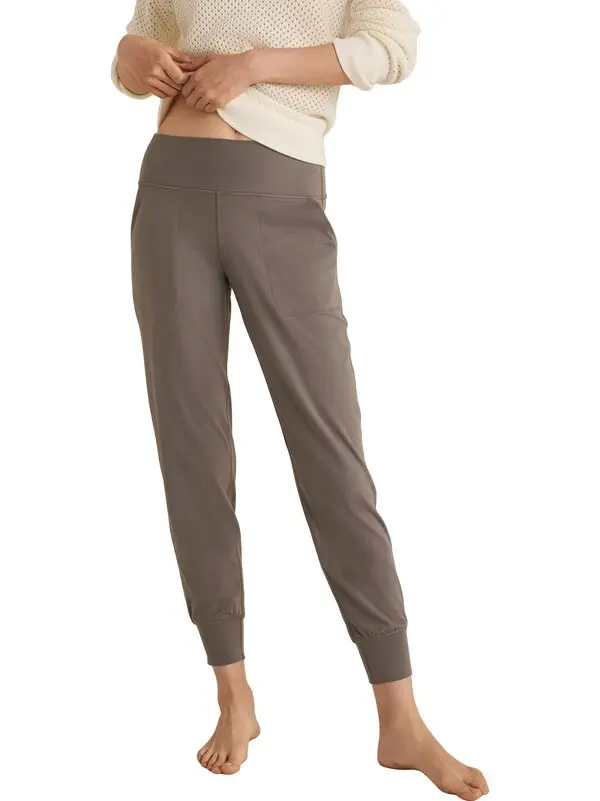 HAVEN WELL WITHIN Balance Ankle Length Joggers - Earl Grey