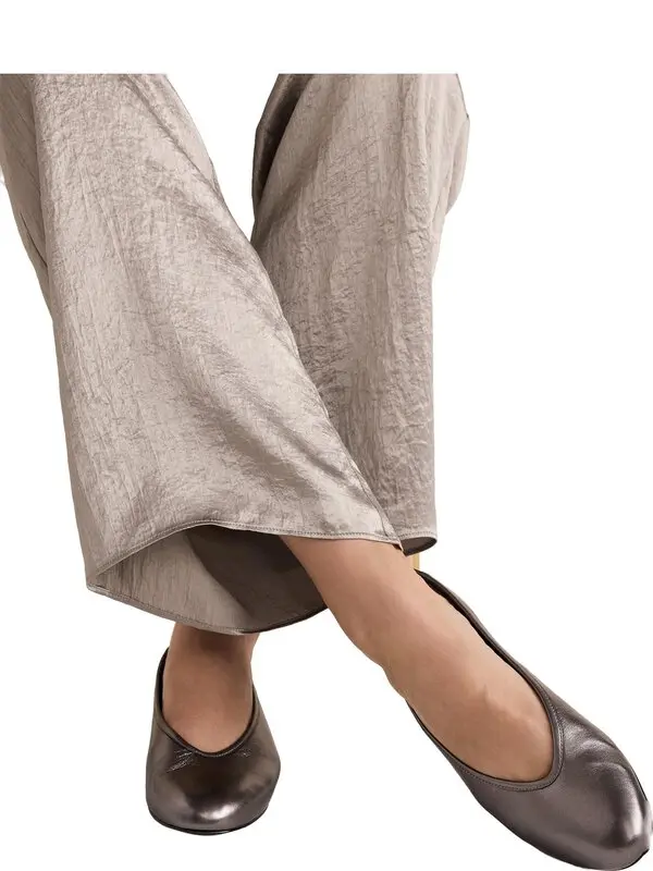 HAVEN WELL WITHIN Soft Leather Ballet Flats - Gunmetal
