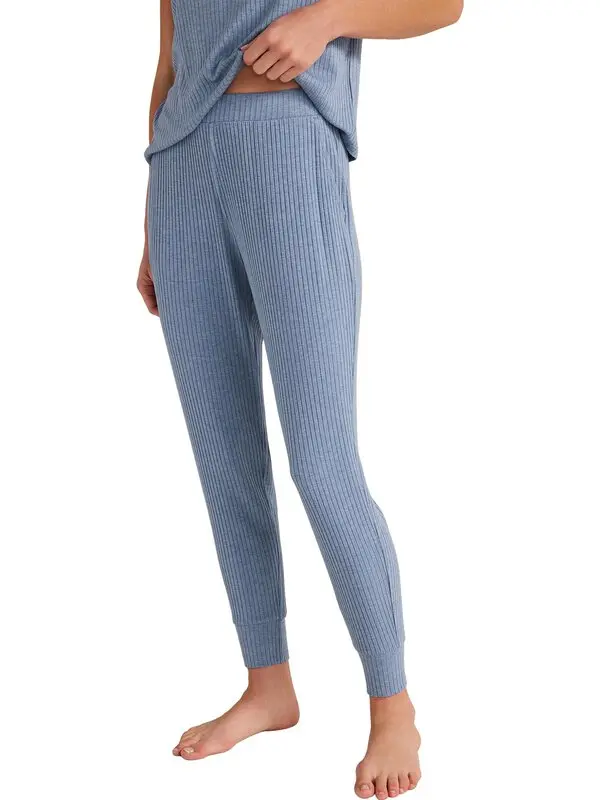 HAVEN WELL WITHIN Rib Knit Joggers - Lake Hthr