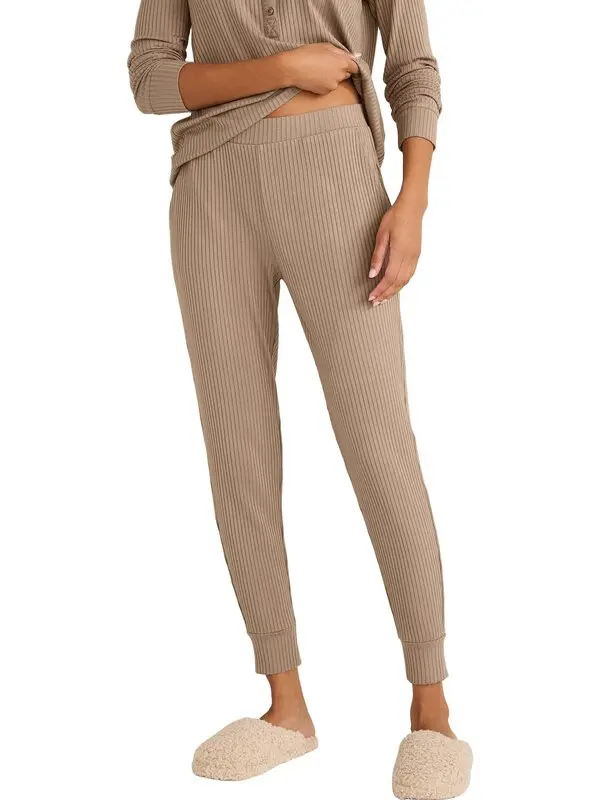 HAVEN WELL WITHIN Rib Knit Joggers - Nightengale