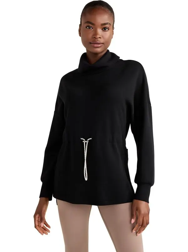 Varley Cinched Waist Sweatshirt - Black
