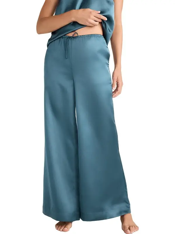 HAVEN WELL WITHIN Flowy Wide Leg Pants - Neptune