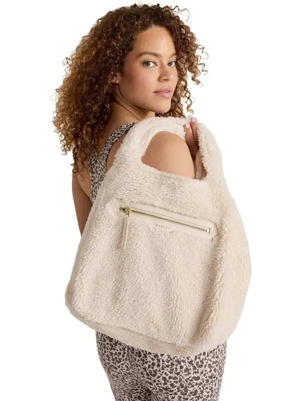 Varley Vail Sherpa Crossbody Tote - Sandshell