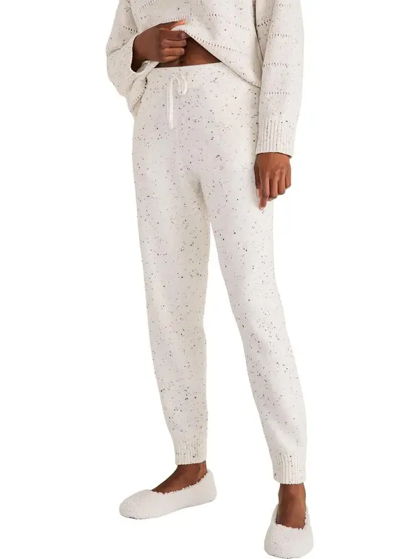 HAVEN WELL WITHIN Tweed Joggers - Ivory Tweed