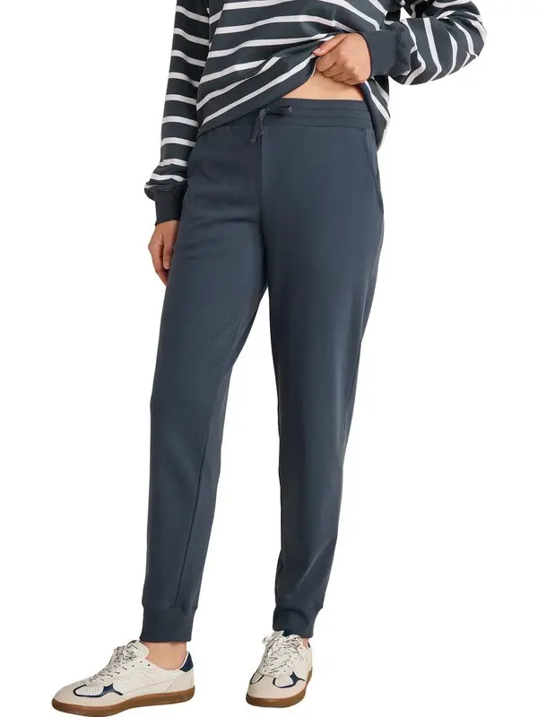 HAVEN WELL WITHIN Organic Cotton Interlock Joggers - Midnight