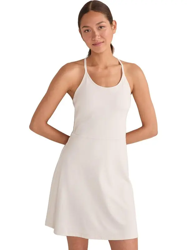 HAVEN WELL WITHIN Balance Criss Cross Active Dress - Light Stone