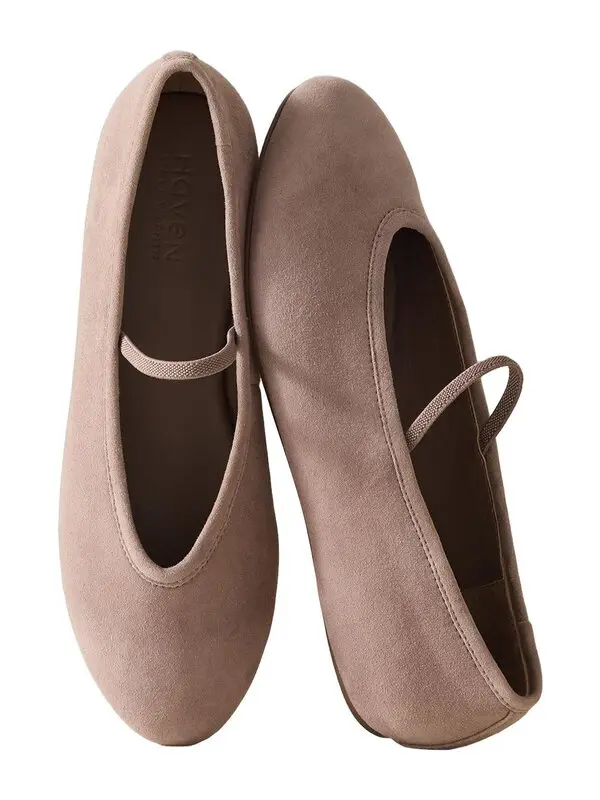 HAVEN WELL WITHIN Suede Mary Jane Ballet Flats - Branch