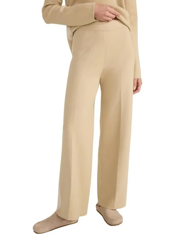 HAVEN WELL WITHIN Tuxedo Stripe Pants - Pignoli,enoki
