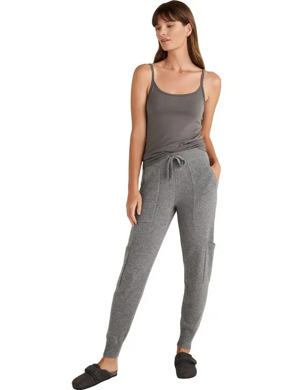HAVEN WELL WITHIN Cashmere Cargo Joggers - Medium Grey Hthr