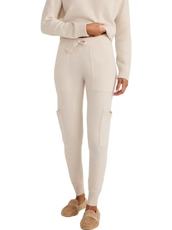 HAVEN WELL WITHIN Cashmere Cargo Joggers - Nimbus