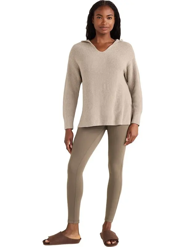 HAVEN WELL WITHIN Organic Cotton Cashmere Hoodie - Tule Fog Hthr