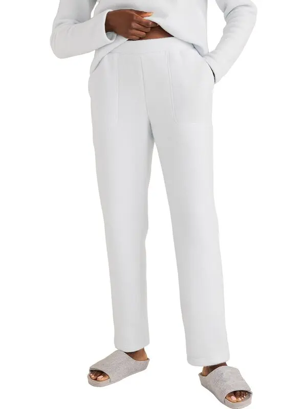 HAVEN WELL WITHIN Comfort Fleece Tapered Pants - Glacier Frost