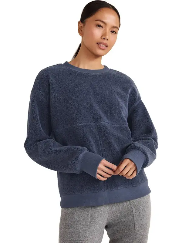 HAVEN WELL WITHIN Sherpa Sweatshirt - North Sea