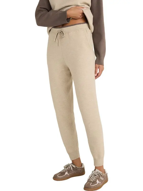 HAVEN WELL WITHIN Viscose Blend Jogger - Pure Taupe Hthr,brown