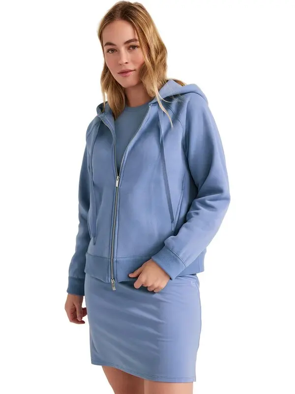 HAVEN WELL WITHIN Cloud Fleece Zip-up Hoodie - Lake