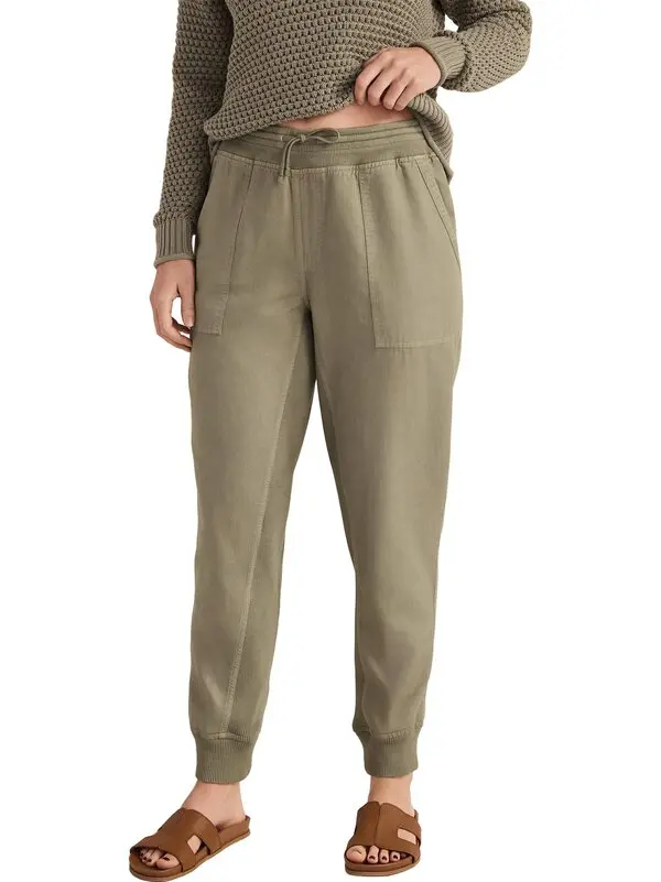 HAVEN WELL WITHIN The Effortless Twill Jogger - Garment Dye Vetiver