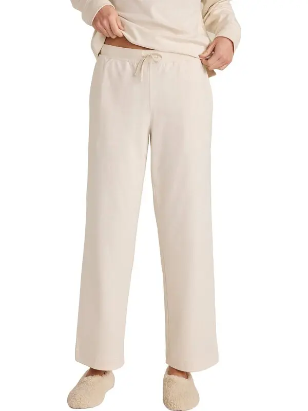 HAVEN WELL WITHIN Organic Cotton Botanical-dyed Wide Leg Pants - Botanical Dye Sandstone