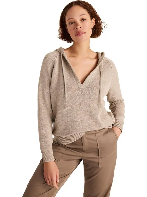 HAVEN WELL WITHIN Cotton Tape Yarn Hoodie - Willow Bark