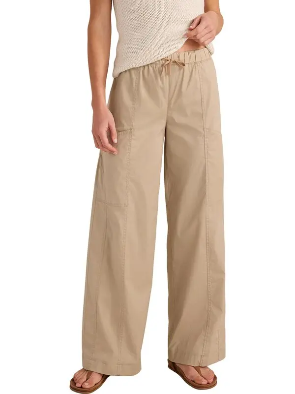 HAVEN WELL WITHIN Organic Cotton Twill Carpenter Pants - Willow Bark