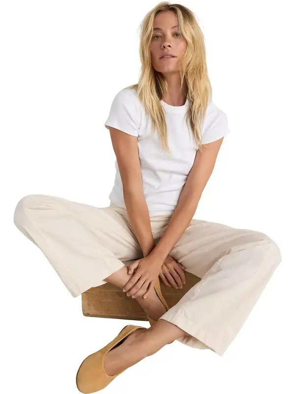 HAVEN WELL WITHIN Suede Round Toe Ballet Flats - Deep Cypress