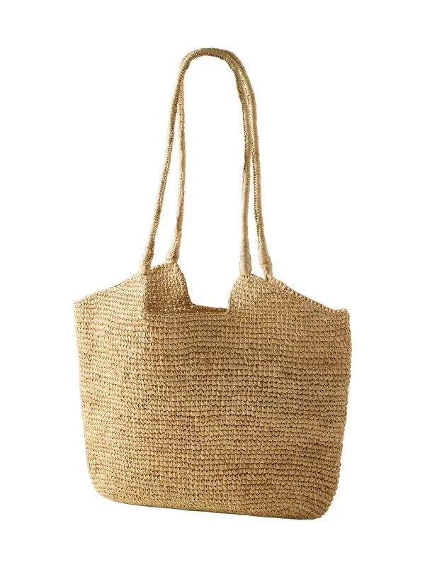 HAVEN WELL WITHIN Raffia Tote Bag - Natural