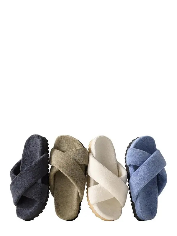 HAVEN WELL WITHIN Criss-cross Terry Slippers - Nightfall