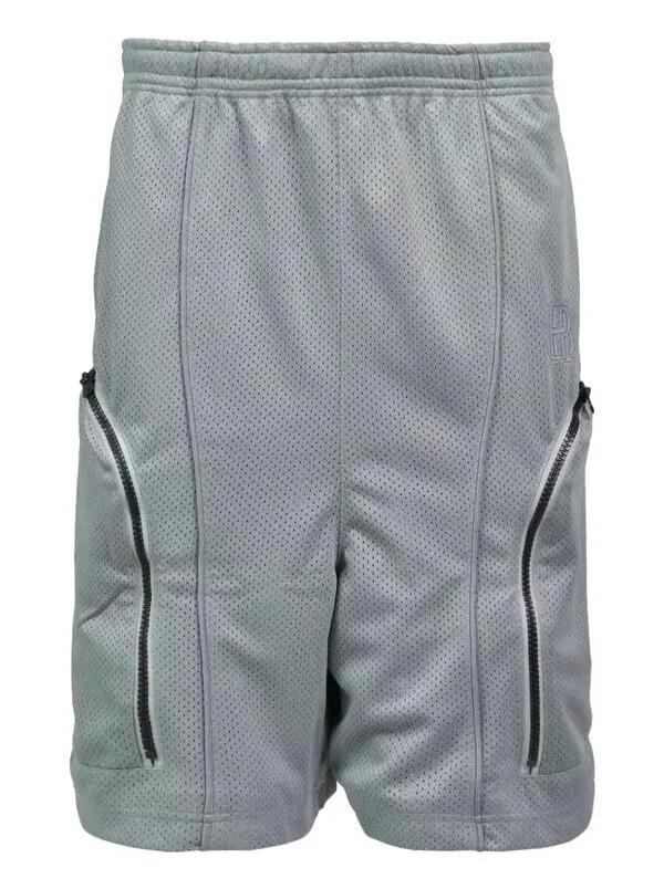 BREATH Mesh Zip-pocket Shorts - Grey