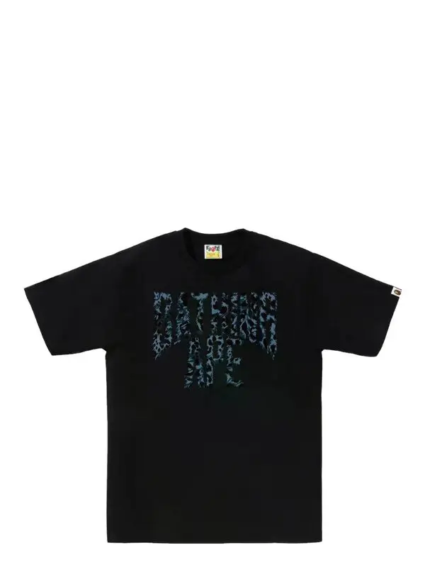 A BATHING APE Logo-print Cotton T-shirt - Black