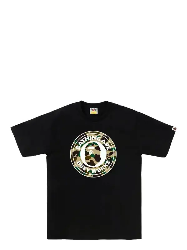 A BATHING APE Busy Works Camouflage-print T-shirt - Black