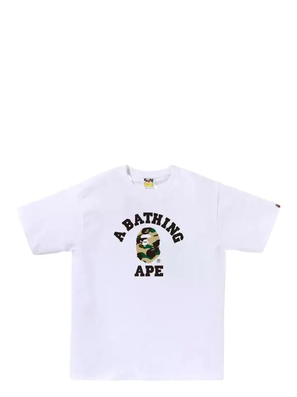 A BATHING APE College Ape Head T-shirt - White
