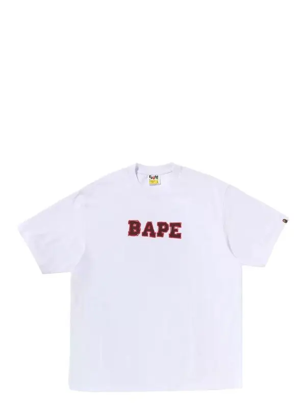 A BATHING APE Logo-print Cotton T-shirt - White