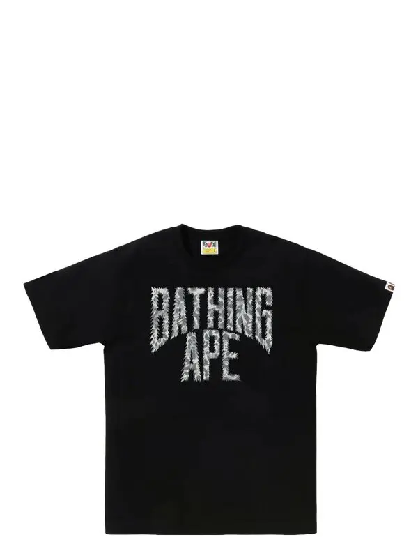 A BATHING APE Logo-print Cotton T-shirt - Black