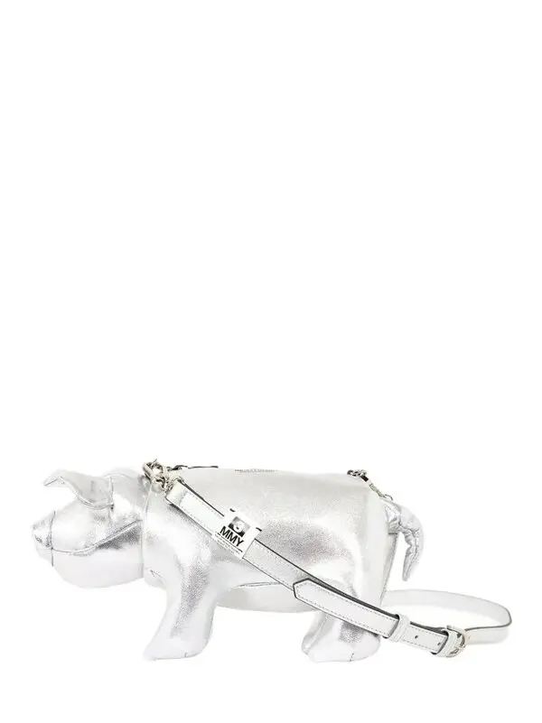 Mihara Yasuhiro Pig Shoulder Bag - Silver