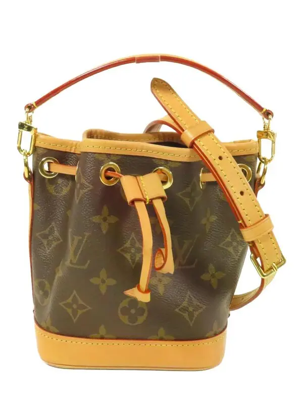 LOUIS VUITTON Nano Noe Monogram Bucket Bag - Brown