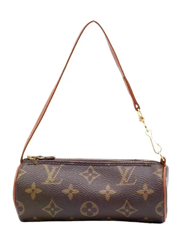 LOUIS VUITTON Monogram Canvas Papillon Pochette Handbag - Brown