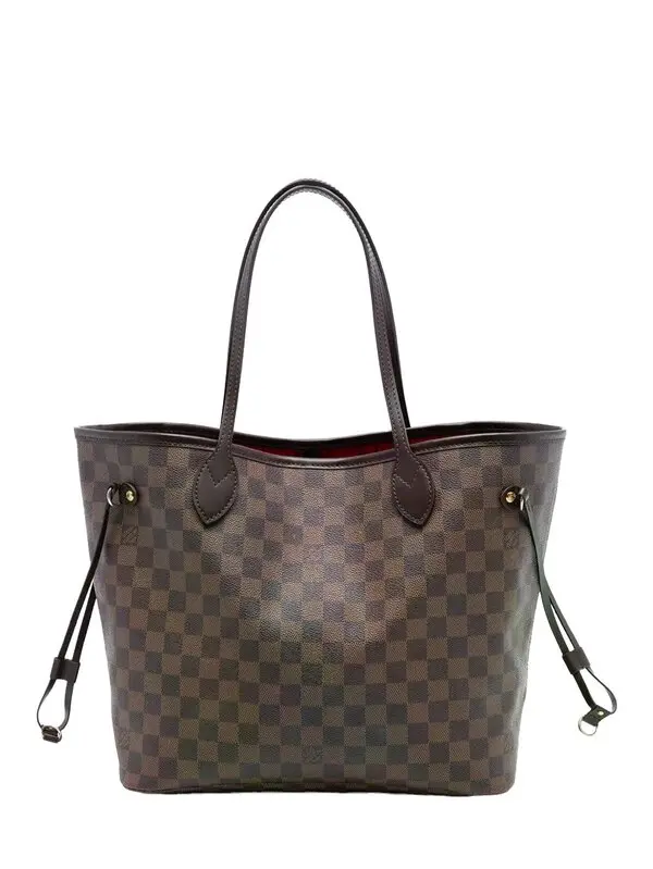 LOUIS VUITTON Damier Ebene Neverfull Mm Tote Bag - Brown
