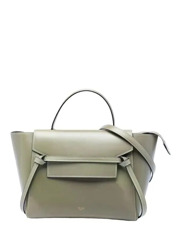 Celine Smooth Calfskin Belt Bag Satchel - Grey