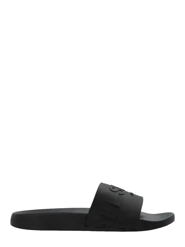 ALLSAINTS Biggy Logo-embossed Slides - Black