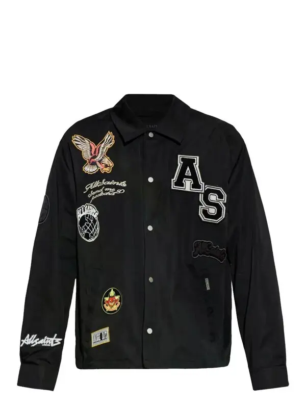 ALLSAINTS Patch-embellished Jacket - Black
