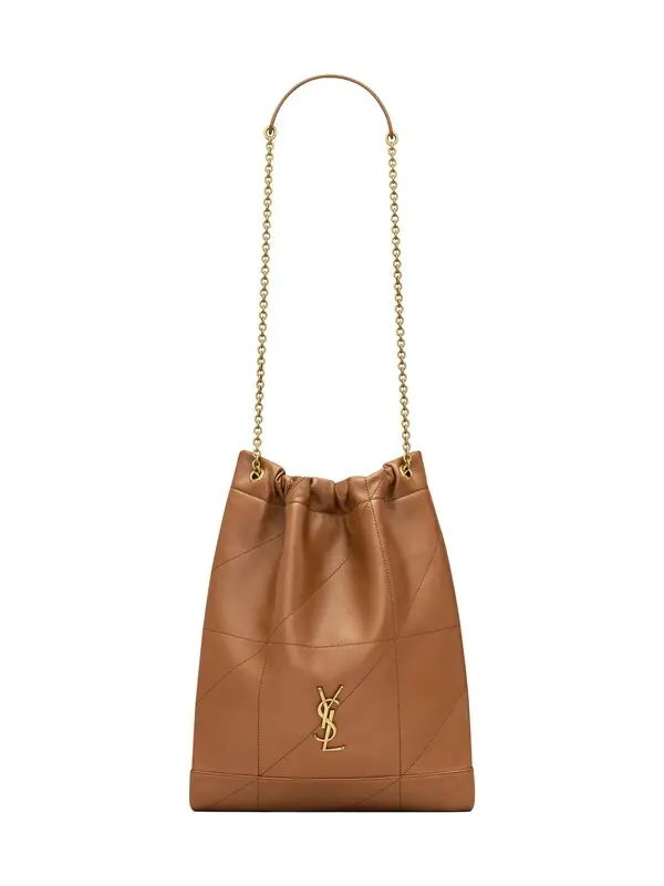 Saint Laurent Jamie Pouch In Lambskin - Fox