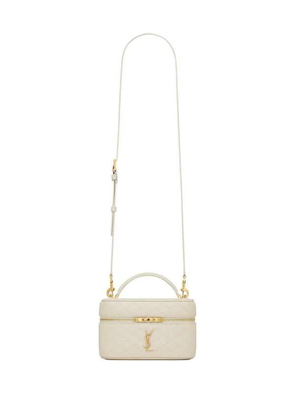 Saint Laurent Gaby Vanity In Lambskin - White