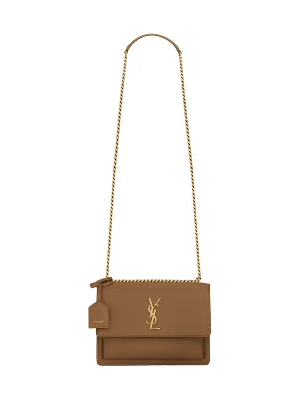 Saint Laurent Sunset Medium In Smooth Leather - Fox