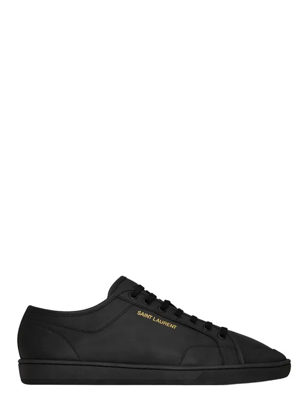 Saint Laurent Low-top Leather Sneakers - Black