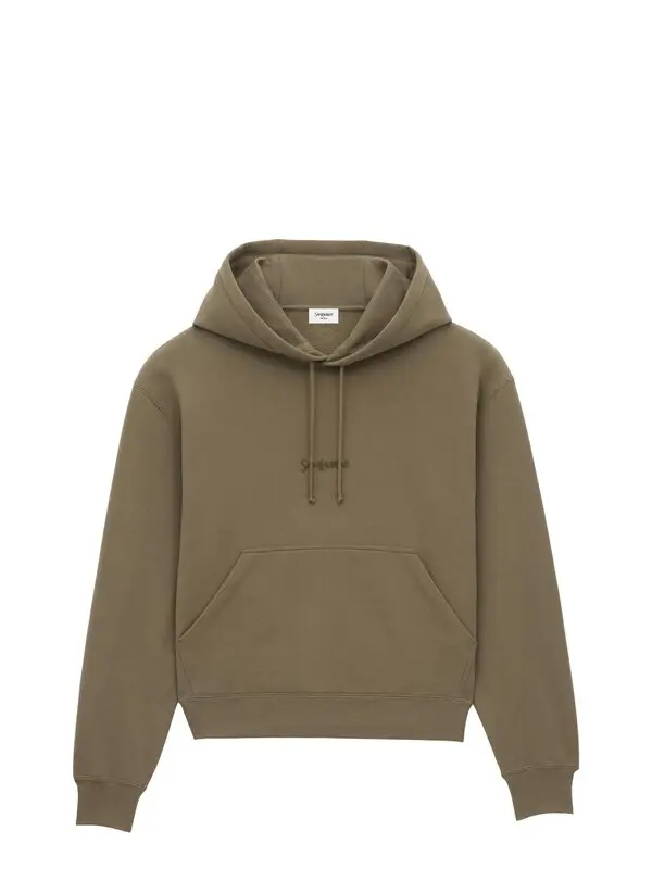 Saint Laurent Fleece Hoodie - Kaki