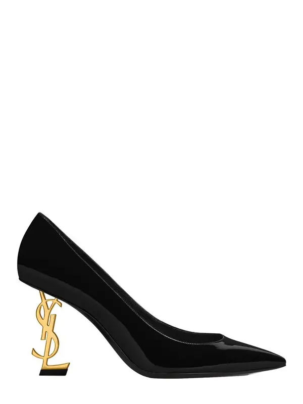 Saint Laurent Opyum Pumps In Patent Leather - Black