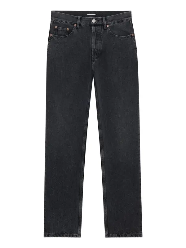 Saint Laurent Mick Long Jeans In Denim - Westwood Black