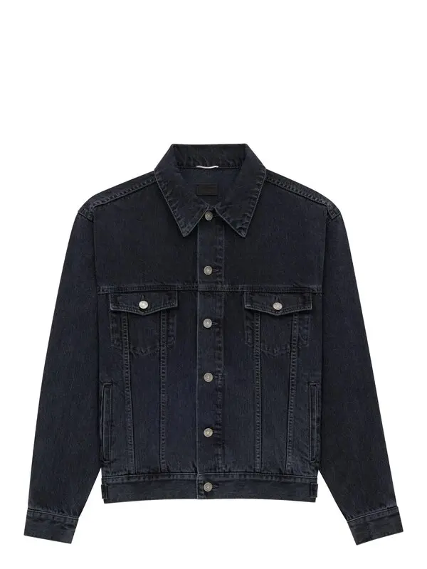 Saint Laurent Trucker Jacket In Denim - French Black
